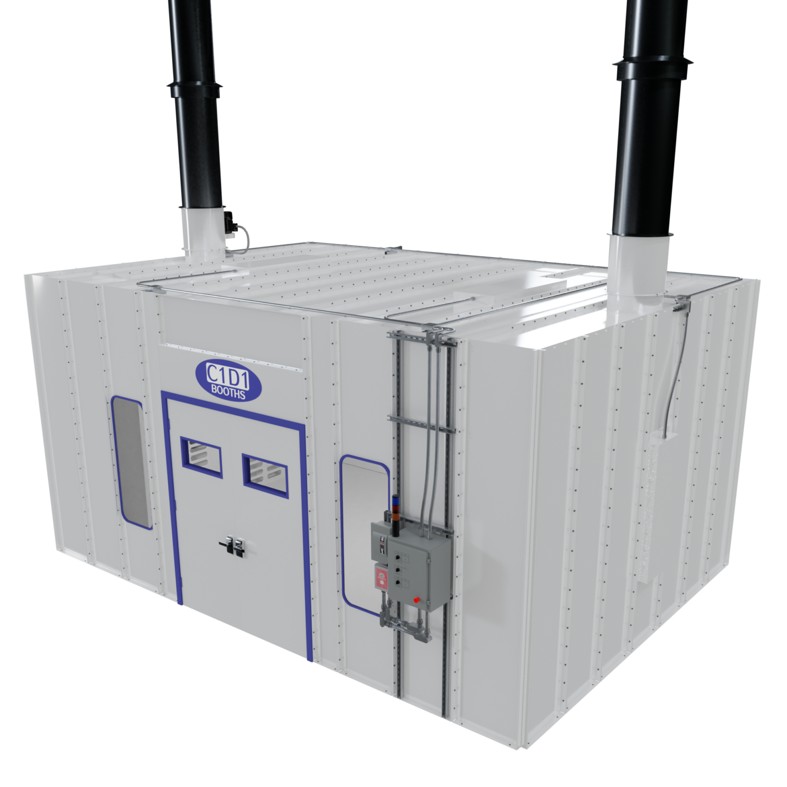 18 Gauge Galvanized Sheet Metal Panels | C1D1 Booths